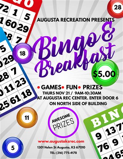 Augusta Recreation Commission: Bingo & Breakfast